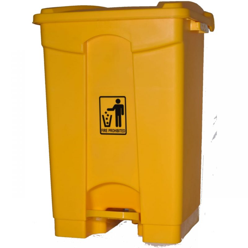 50 litter Dustbin with paddle – URS cart