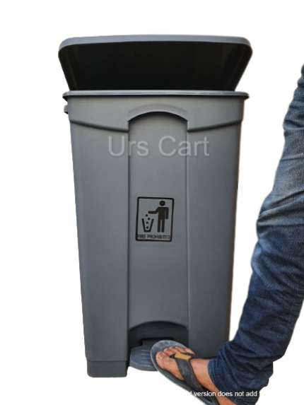90 liter Dustbin with paddle – URS cart