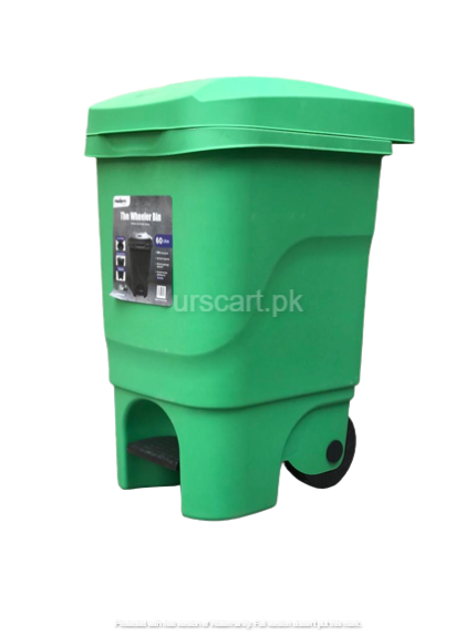 60 Liter’s Wheelie Bin With Pedal – URS cart