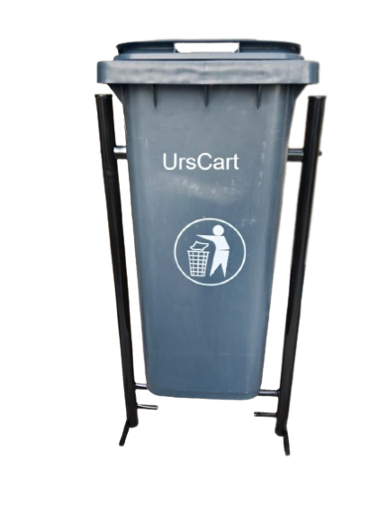 120 Litre Dustbin With fixed Hanging Stand – URS cart
